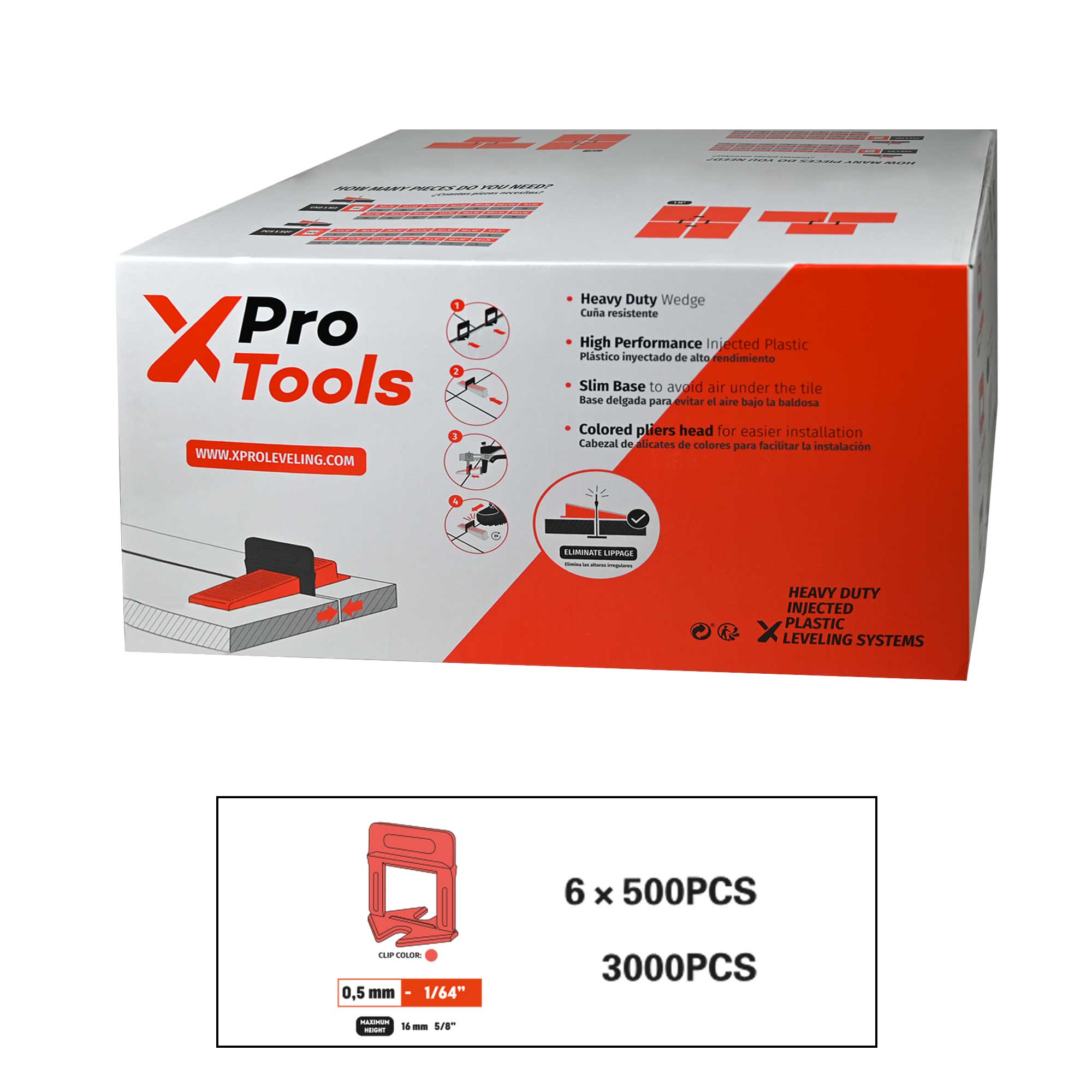 Xpro Clip 1/16" Leveling System - XPro Leveling