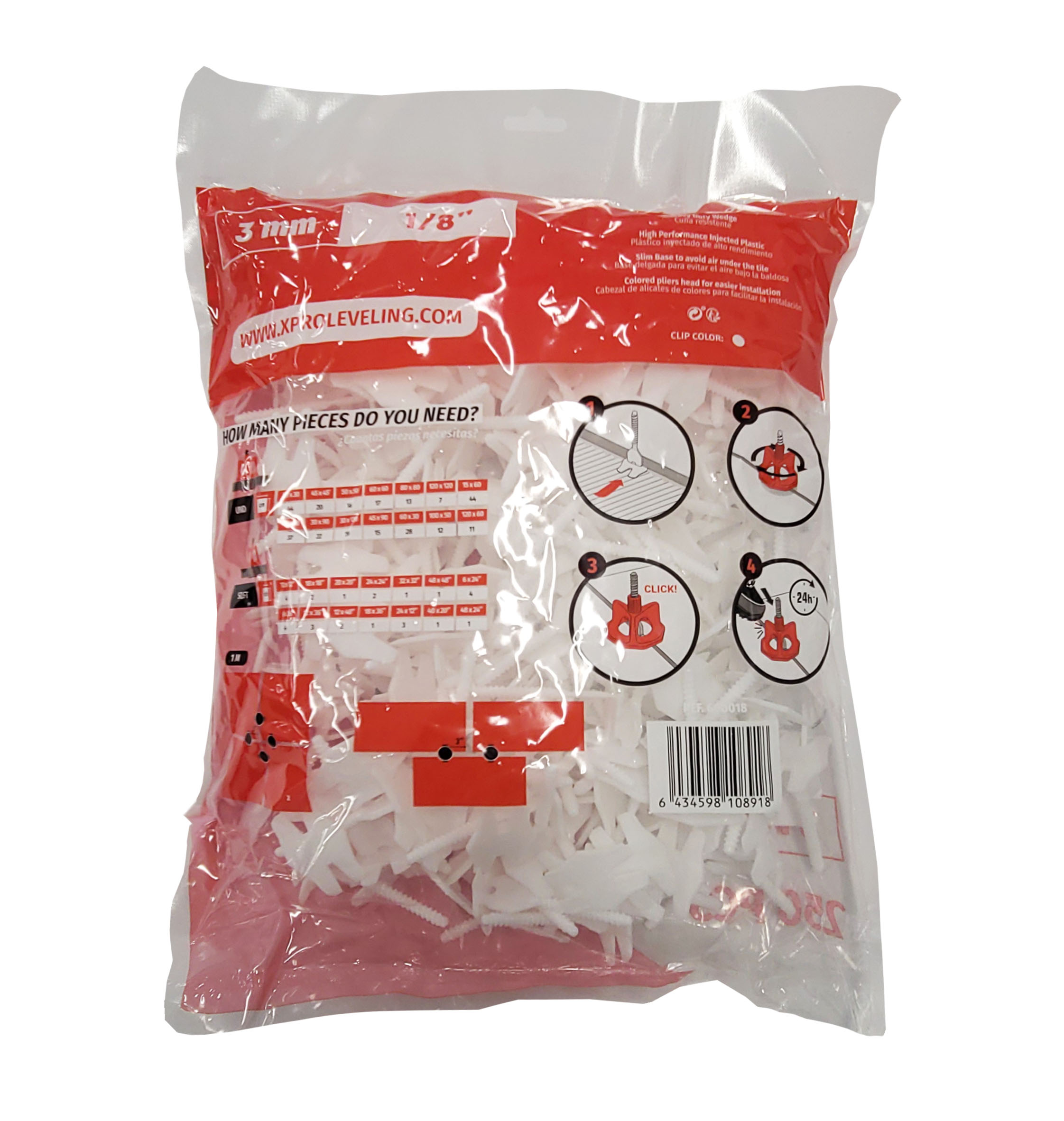 1/8 Spacer Spin 250 pcs - XPro Leveling